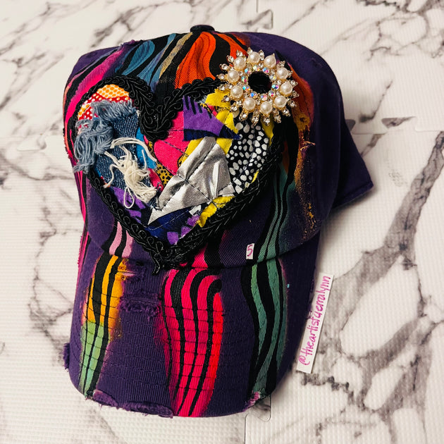 Cut From A Different Cloth Cap 5- Purple Cap – Cierra Lynn Collection
